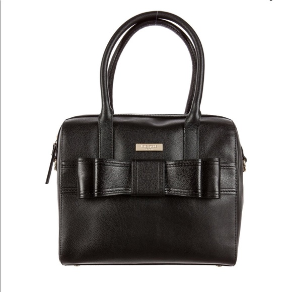 kate spade | Bags | Kate Spade New York Leather Bow Satchel Handbag ...
